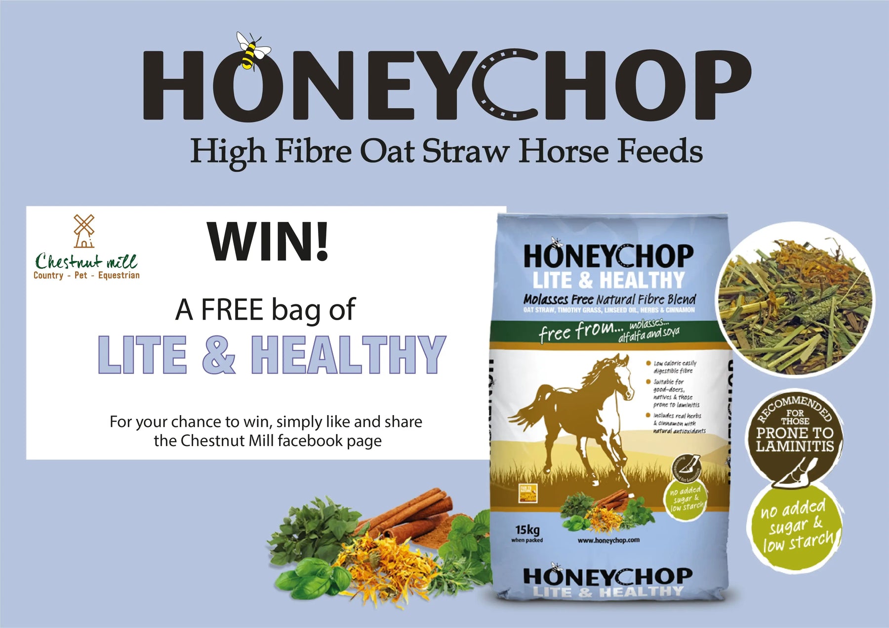 COMPETITION - Win a Free Bag of Honeychop Lite & Healthy Horse Feed ...