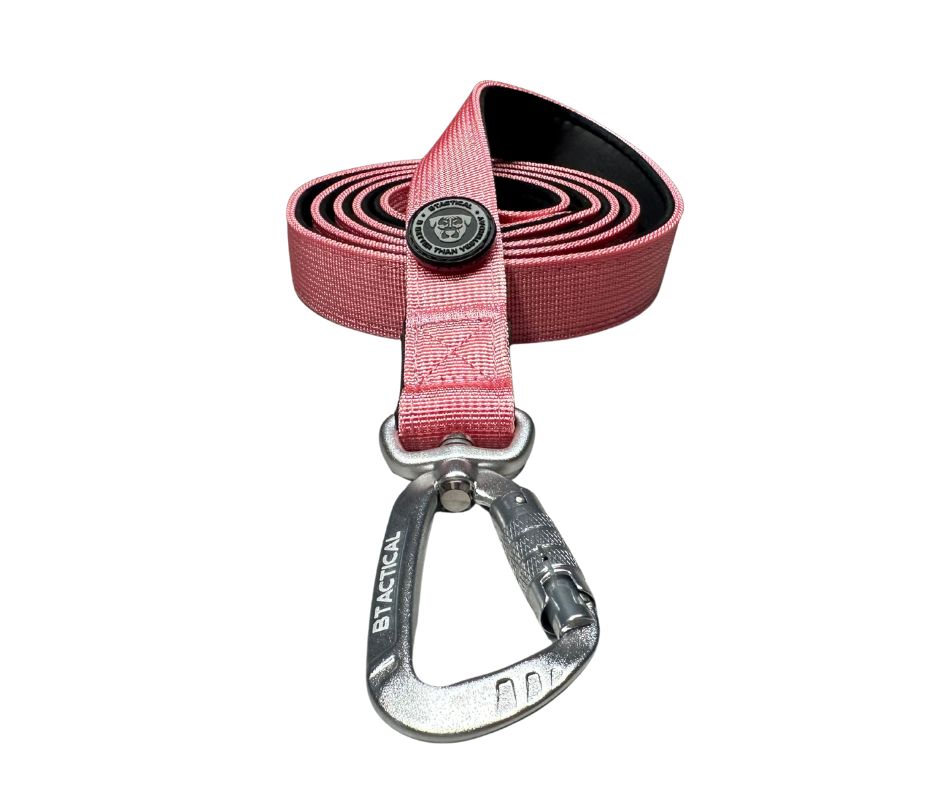 Nylon BTactical™ Carabiner Clip Lead | Pretty Pink — Chestnut Mill