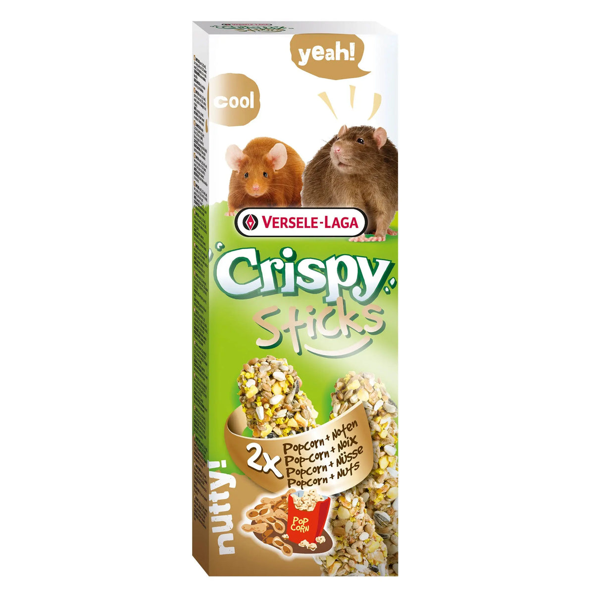 Versele-Laga Stick Rat & Mice Popcorn & Nut 8x 110g — Chestnut Mill